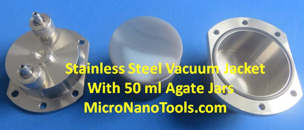A set of 4 Stainless Steel Vacuum Jackets - For Vacuum and Inert Gas G ...